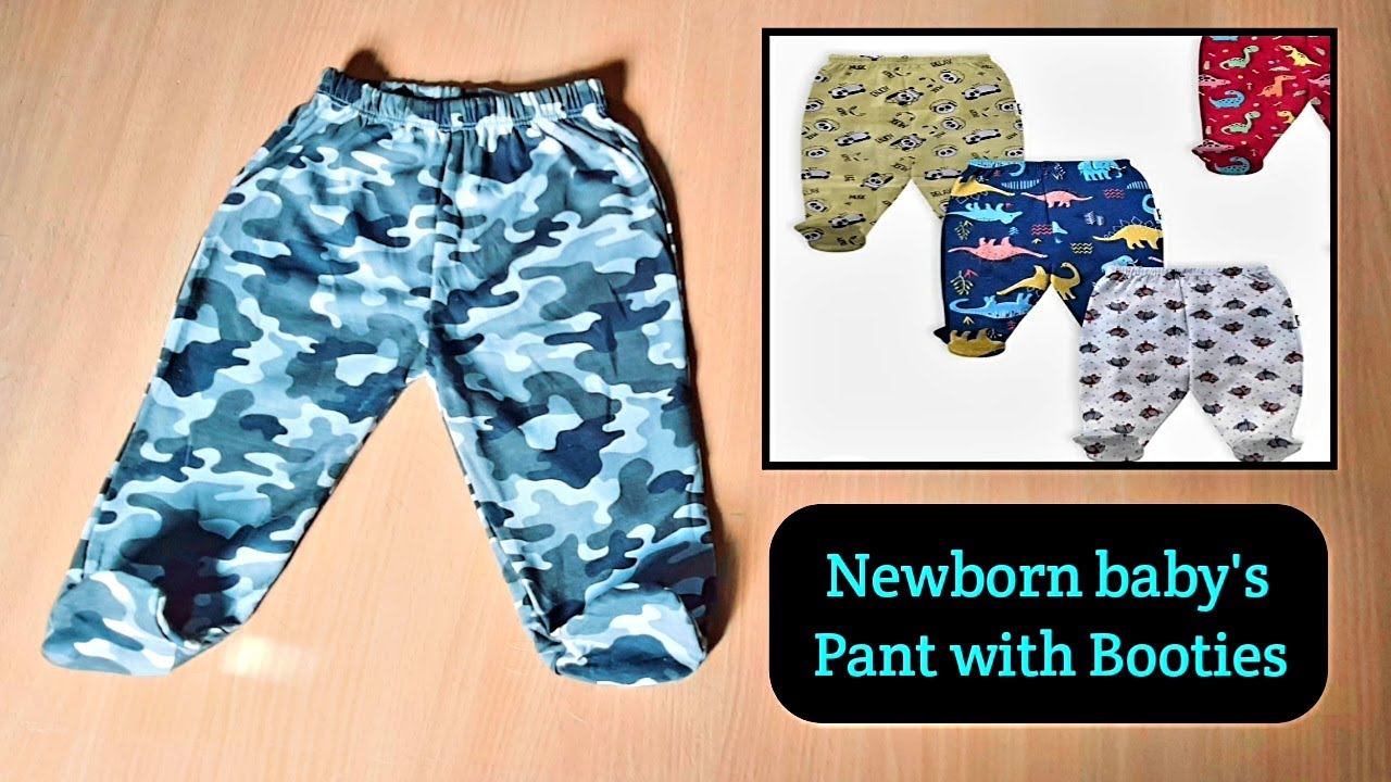 Newborn baby Pant with Booties / Pajama / Baby Pant| Pajama with ...