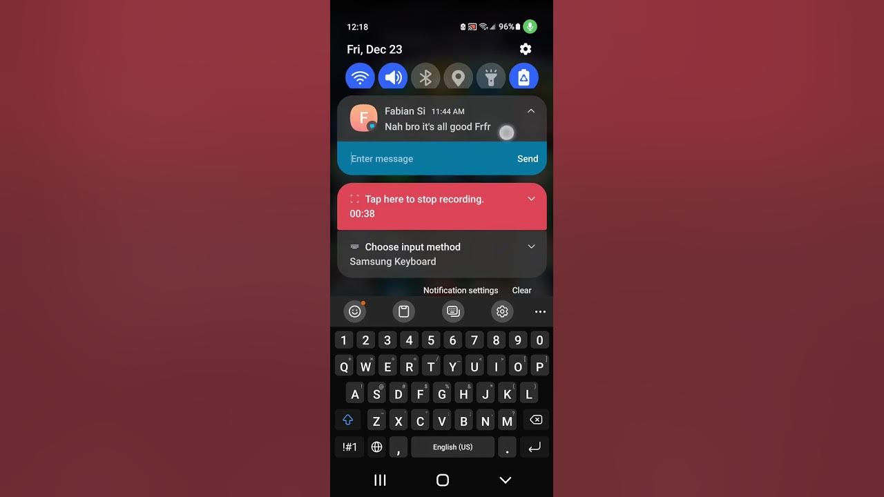 How to remove CHOOSE INPUT METHOD notification on Android / Samsung A53 - YouTube