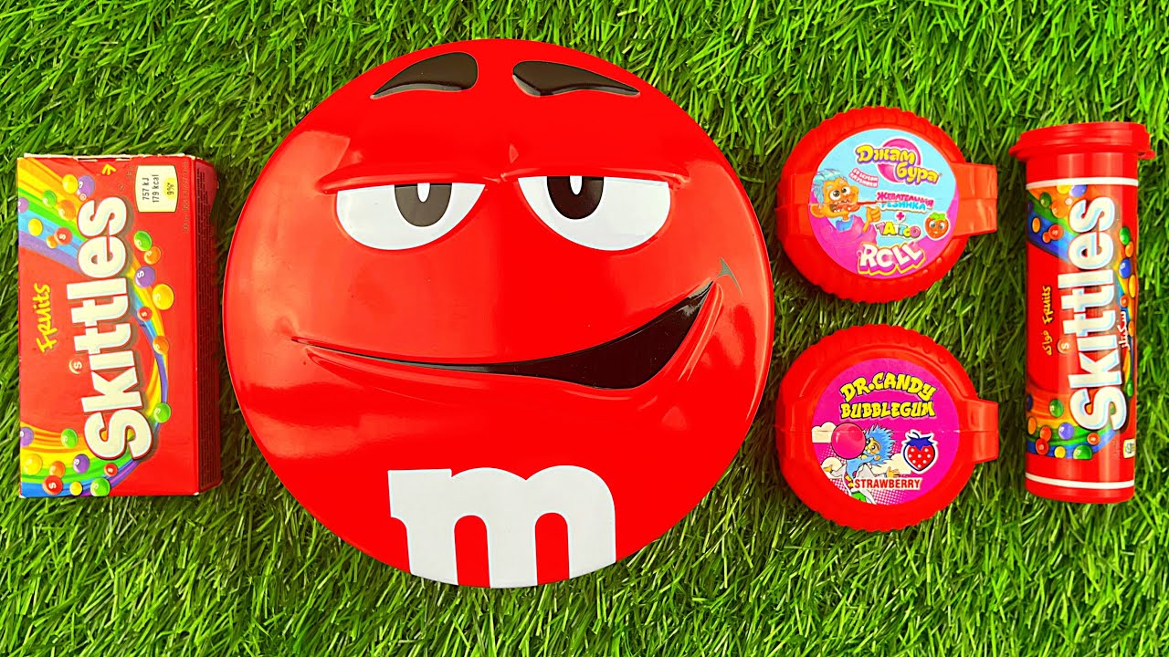 Vibrant Red M&M'S Unboxing | Satisfying Candy Experience in Colorful ...