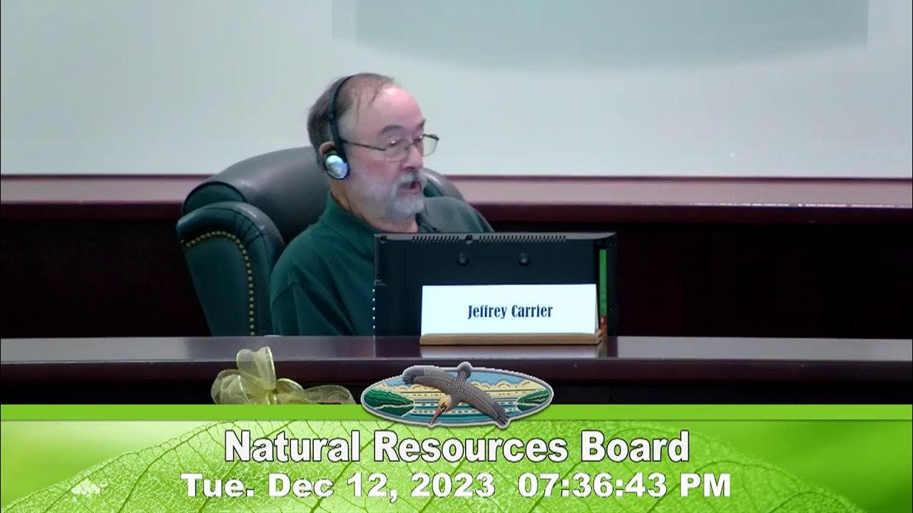 December 12, 2023 - Natural Resources Board Meeting - YouTube