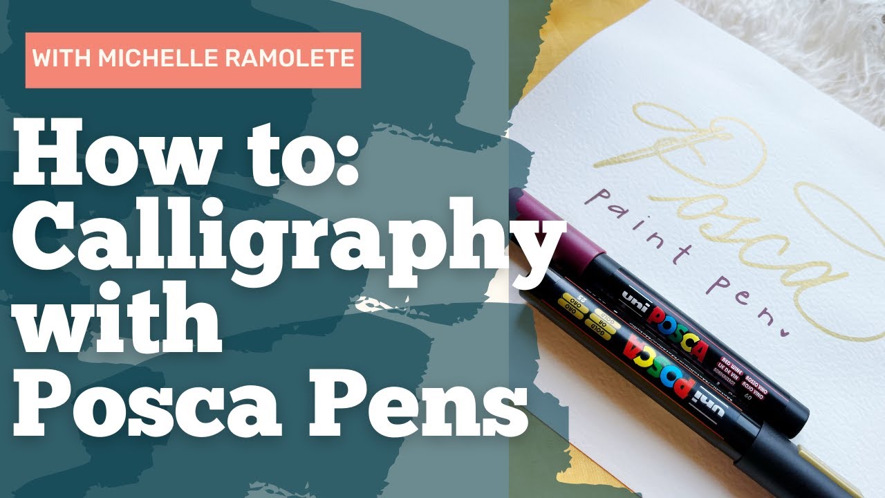 Posca Paint Pen | Calligraphy on Canvas | Hand Lettering Subscription ...