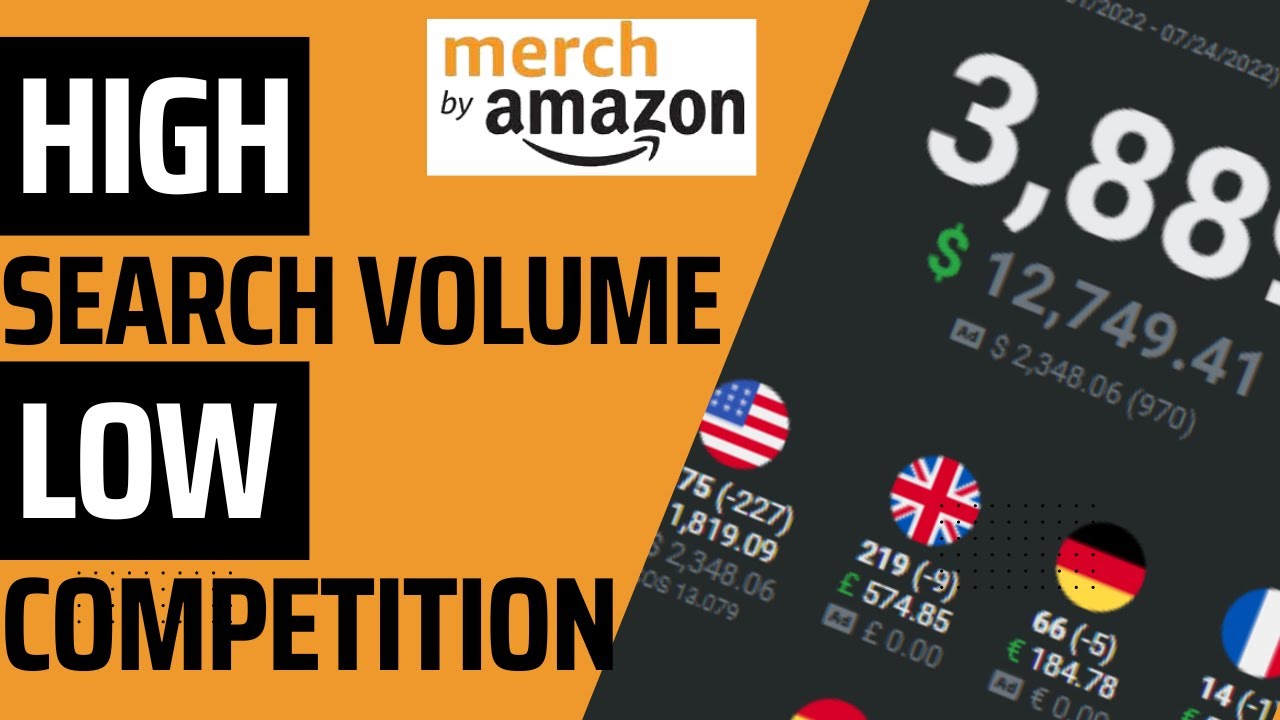 Merch By Amazon High Search Volume Low Competition Keywords - YouTube
