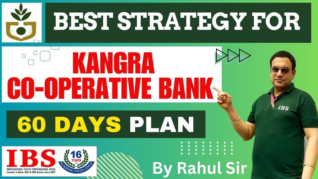 Kangra Co-operative Bank Coaching || Best Strategy || 60 days Plan ...
