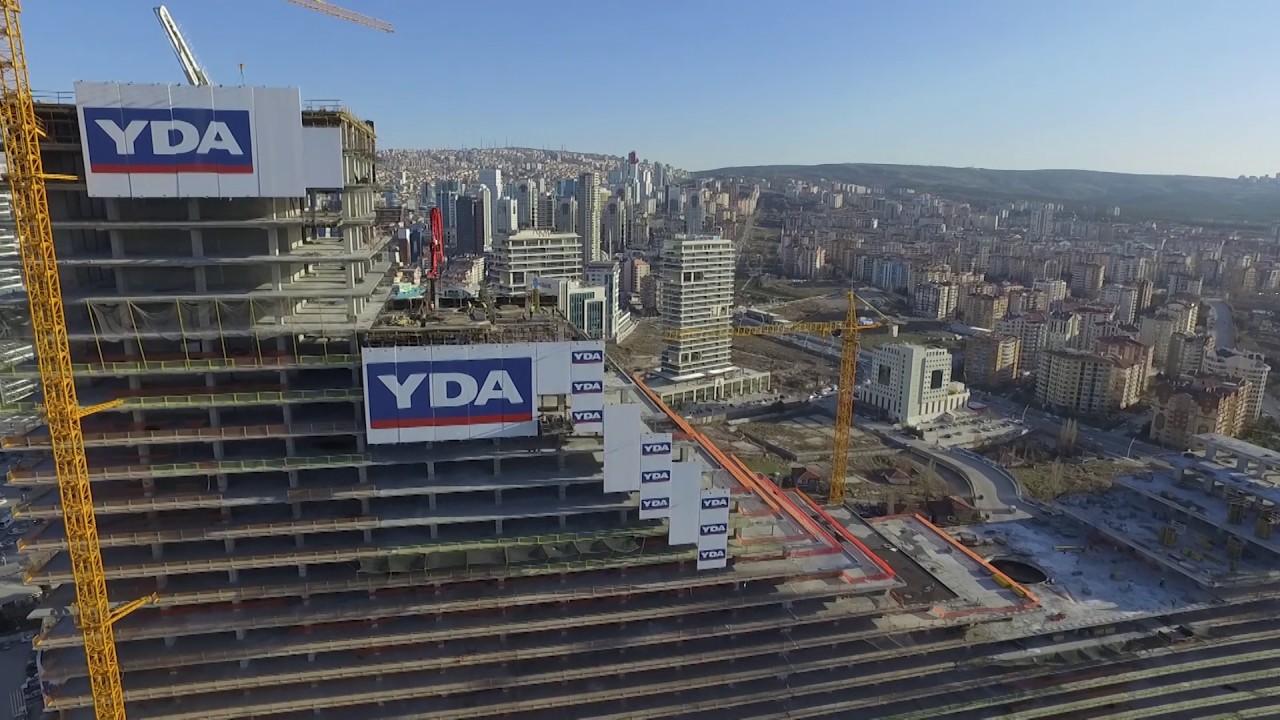YDA Center Şantiyesi - 1 Nisan 2017 - YouTube