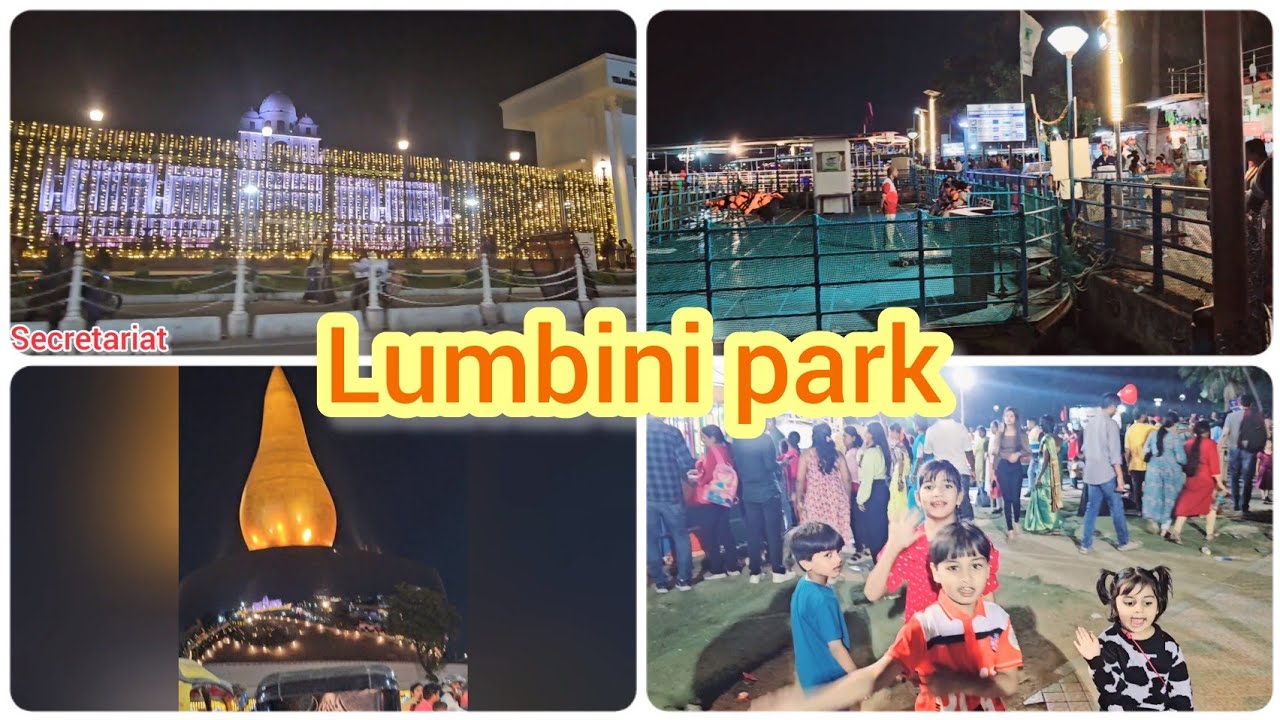 Visit to lumbini park hyderabad ||LUMBINIPARK ||Night view of lumnipark ...