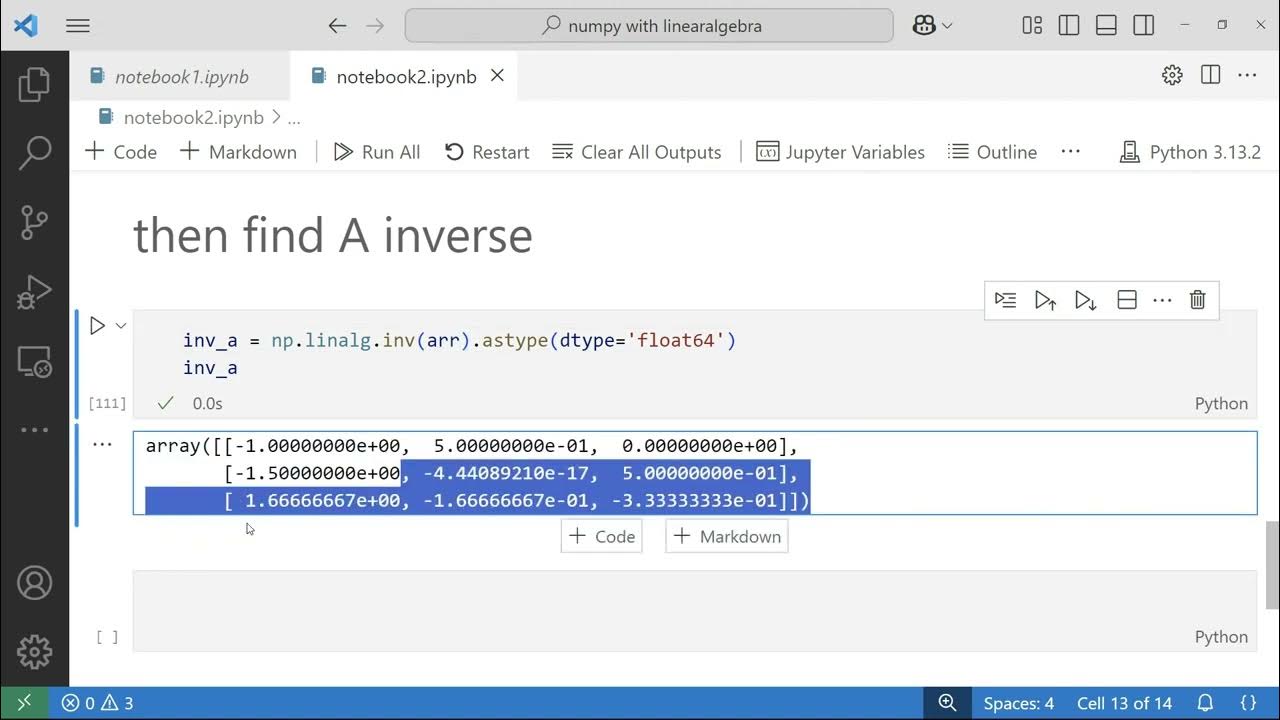 NumPy with Linear Algebra | Part 3 - YouTube
