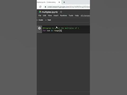 Python program to print the multiples of 5 #shorts - YouTube