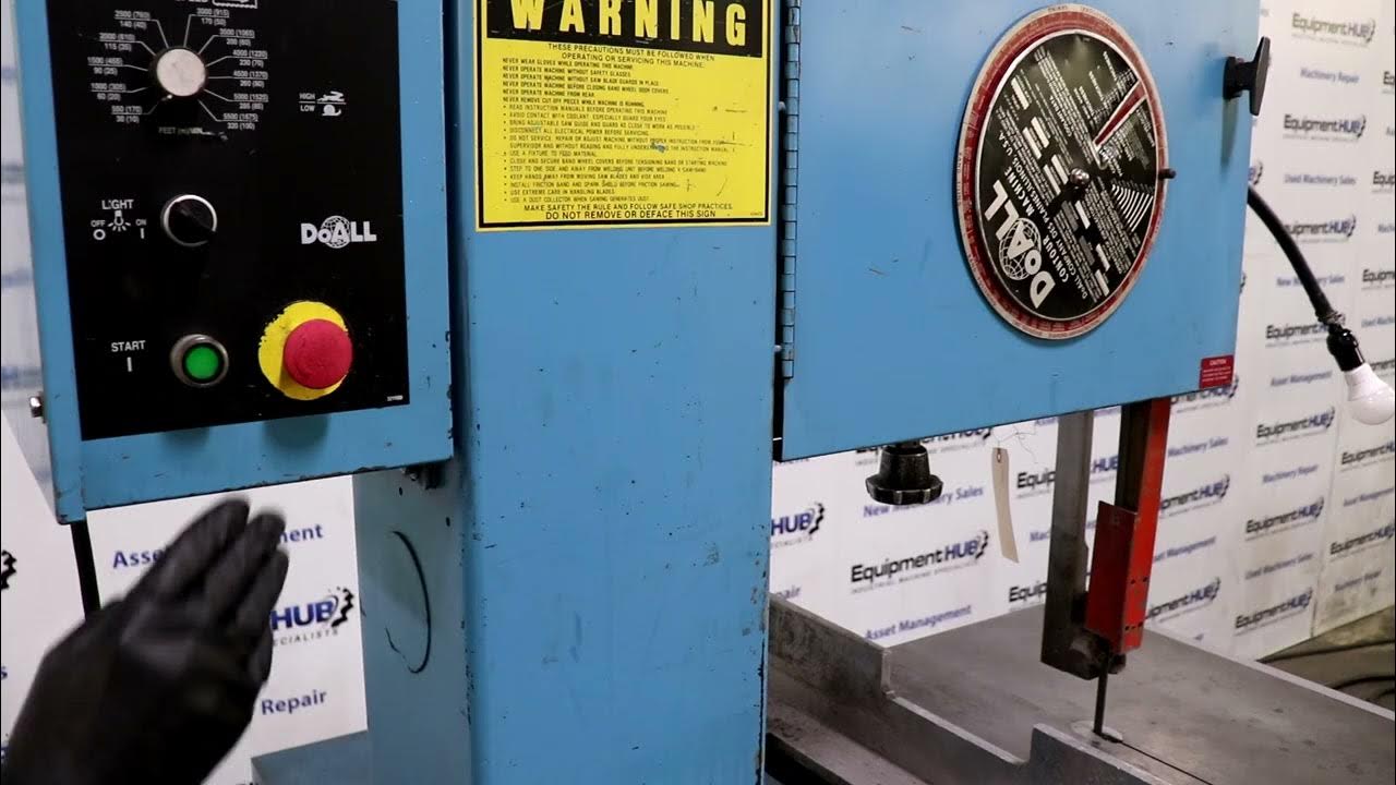 DoAll 2013-V3 20″ Variable Speed Vertical Band Saw - YouTube