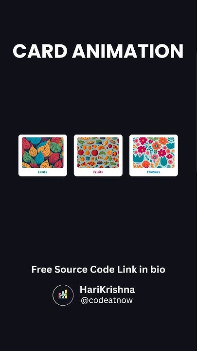 Card Animation With Html And Css With Free Source Code 🔥🔥🔥 Shorts Frontend Coding Htmlcss