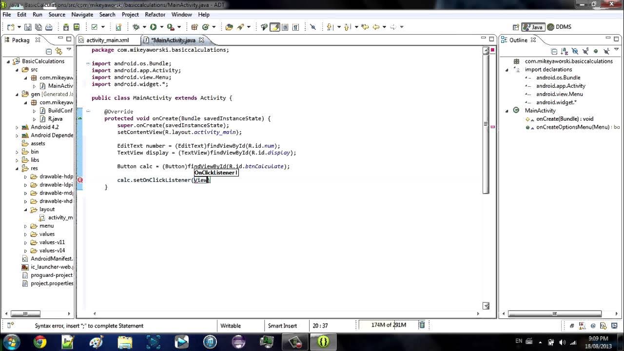 Android Eclipse Tutorial #1 - Building an App From Scratch - YouTube