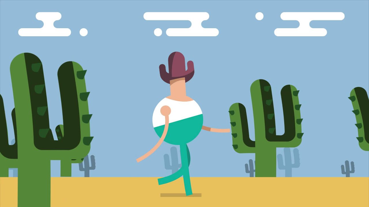 Cowboy walk cycle - YouTube