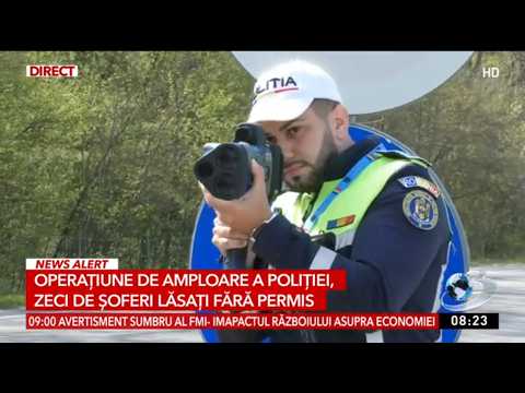 Operațiune de amploare a poliției, zeci de șoferi lăsați fără permis