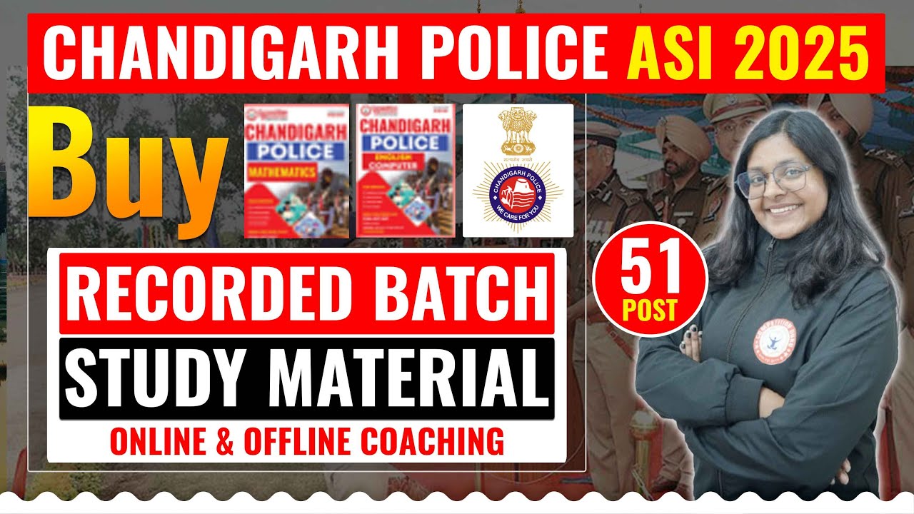 Buy Chandigarh Police ASI 2025 Recorded Batch & Study Material || CHANDIGARH POLICE ASI COACHING ...