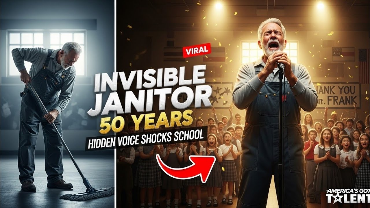 73-Year-Old Janitor's Hidden Voice Shocks School - Goes Viral - YouTube