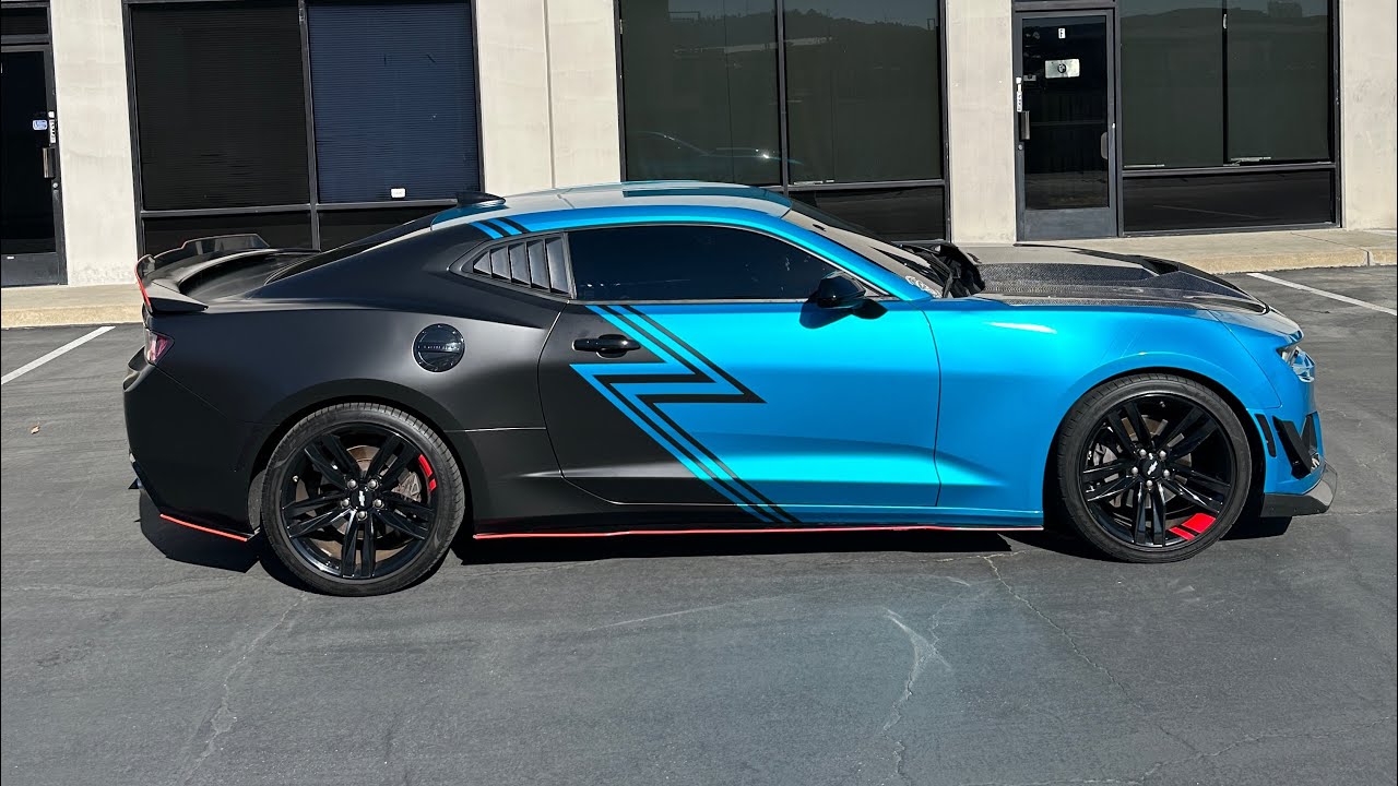 Chevy Camaro SS With A CRAZY Vinyl Wrap Design *MUST WATCH* - YouTube