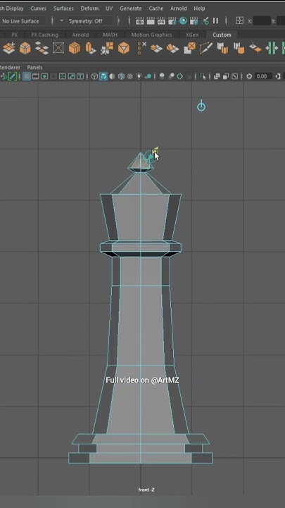 Low Poly Queen 3D Modeling. Chess Set Design. Autodesk Maya tutorial - YouTube