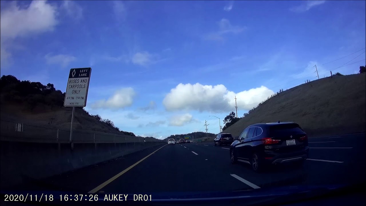 Timelapse Redwood City over The Golden Gate Bridge to Napa, CA. Speed ...