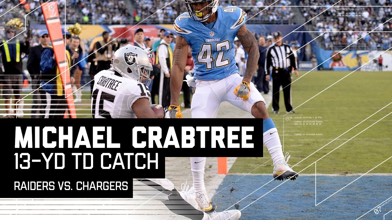 Michael Crabtree's Amazing Sideline TD! | Raiders vs. Chargers | NFL ...