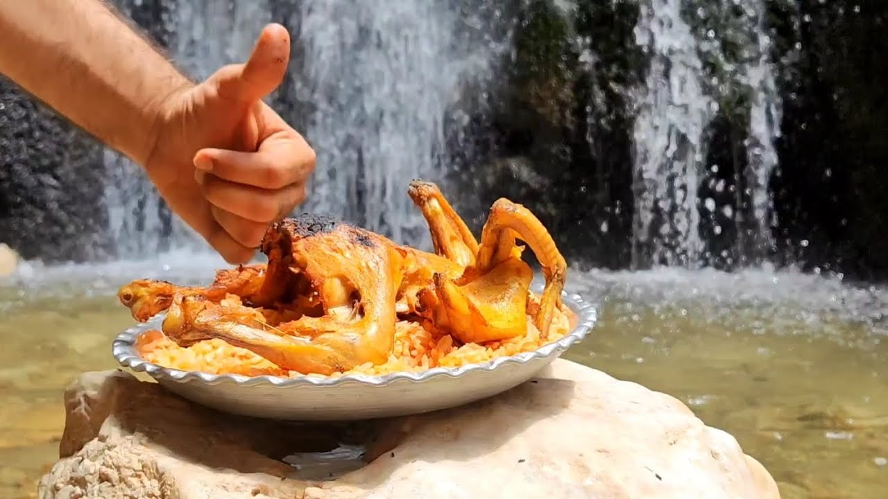 Delicious local food:Tomato rice and chicken kebab - YouTube