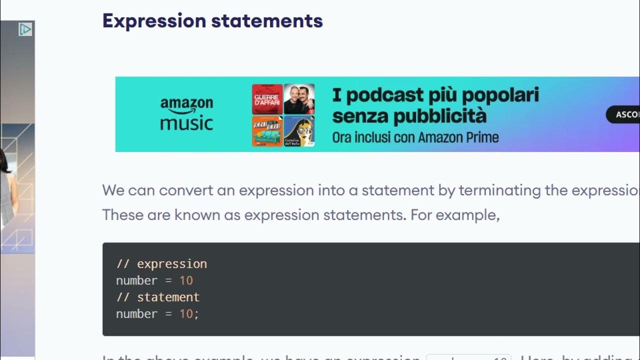 ava Expressions, Statements, and Blocks - YouTube