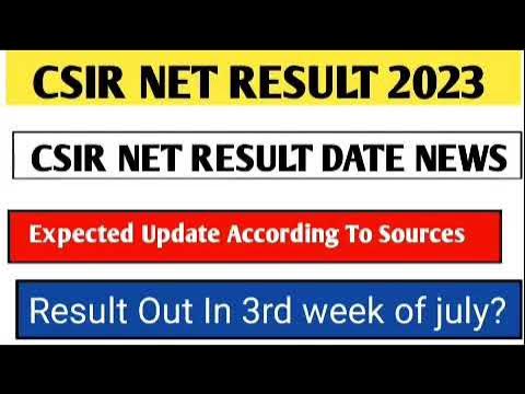 csir net result 2023|csir net 2023 result - YouTube