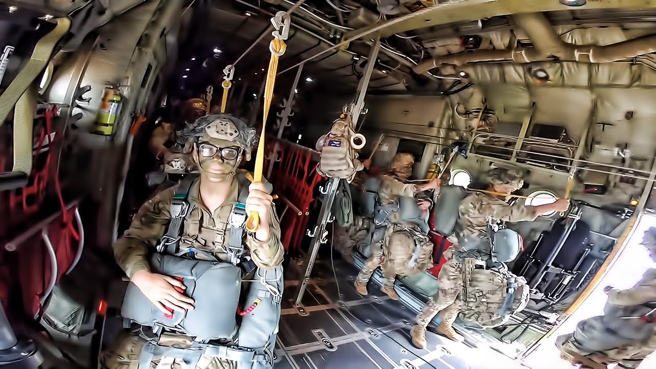 U.S. Army Jumpmaster Helmet-Cam • Exercise Skybridge 21 - YouTube