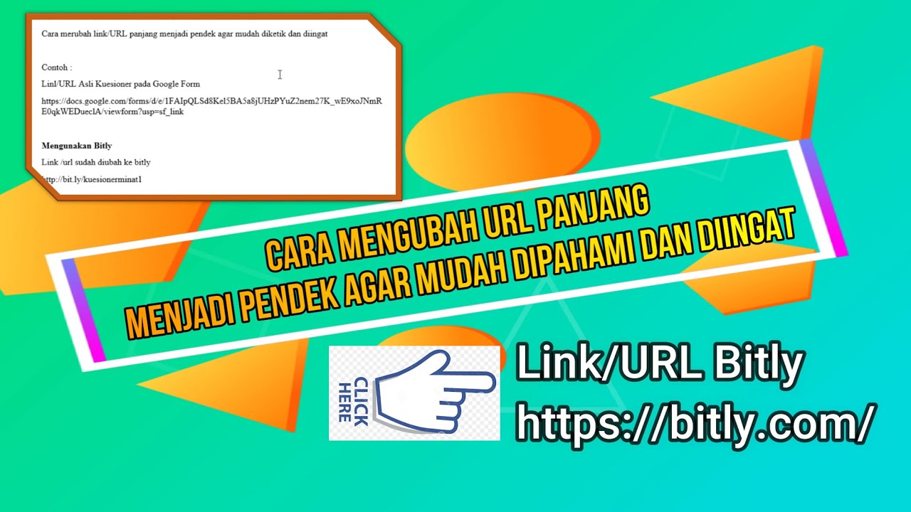 Cara Cepat dan Mudah Mengubah Link/URL Panjang Menjadi Pendek ...