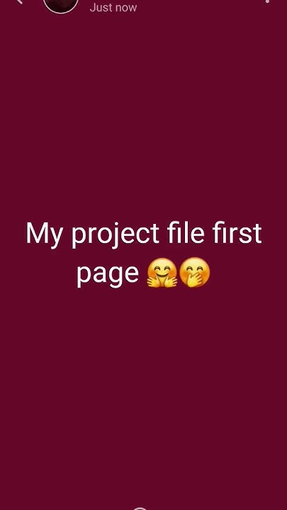 Project file first page idea 💡 comparison with my sis #viral #project # ...