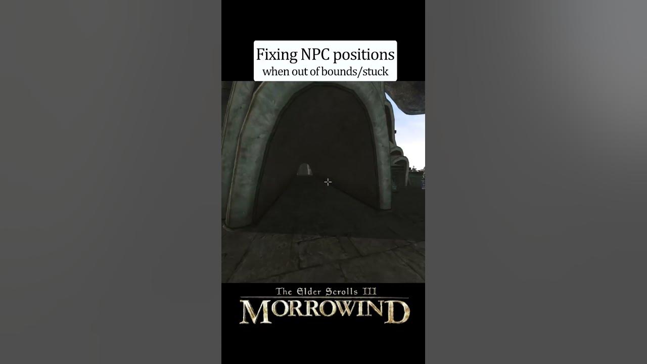 Morrowind guide - Fixing stuck NPC's - YouTube