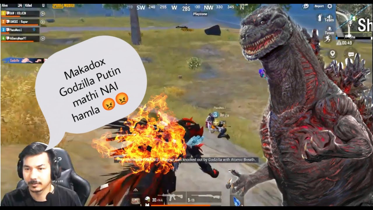 Godzilla kand Putin mathi hamla😡 - YouTube