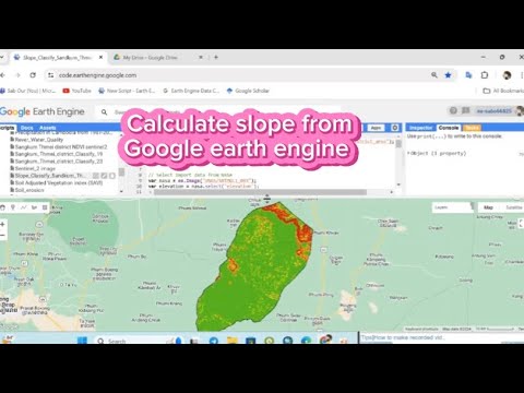 របៀបគណនាទីជម្រាលដោយប្រើ Google Earth Engine - YouTube