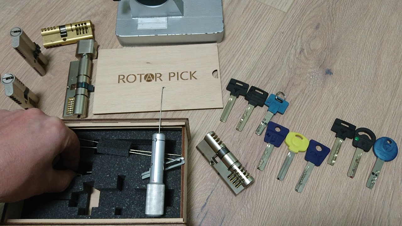 Locksmith tools kit for MTL - R/L/7x7 Rotorpick.com - YouTube
