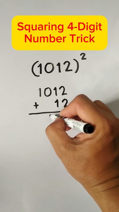 Squaring 4-Digit Number Trick #shorts #maths #mathtricks #squaretrick # ...
