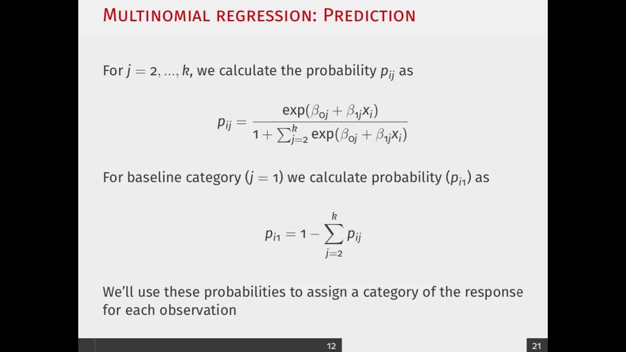 Week 10, Lecture 18, Part 5: Multinomial Prediction - YouTube