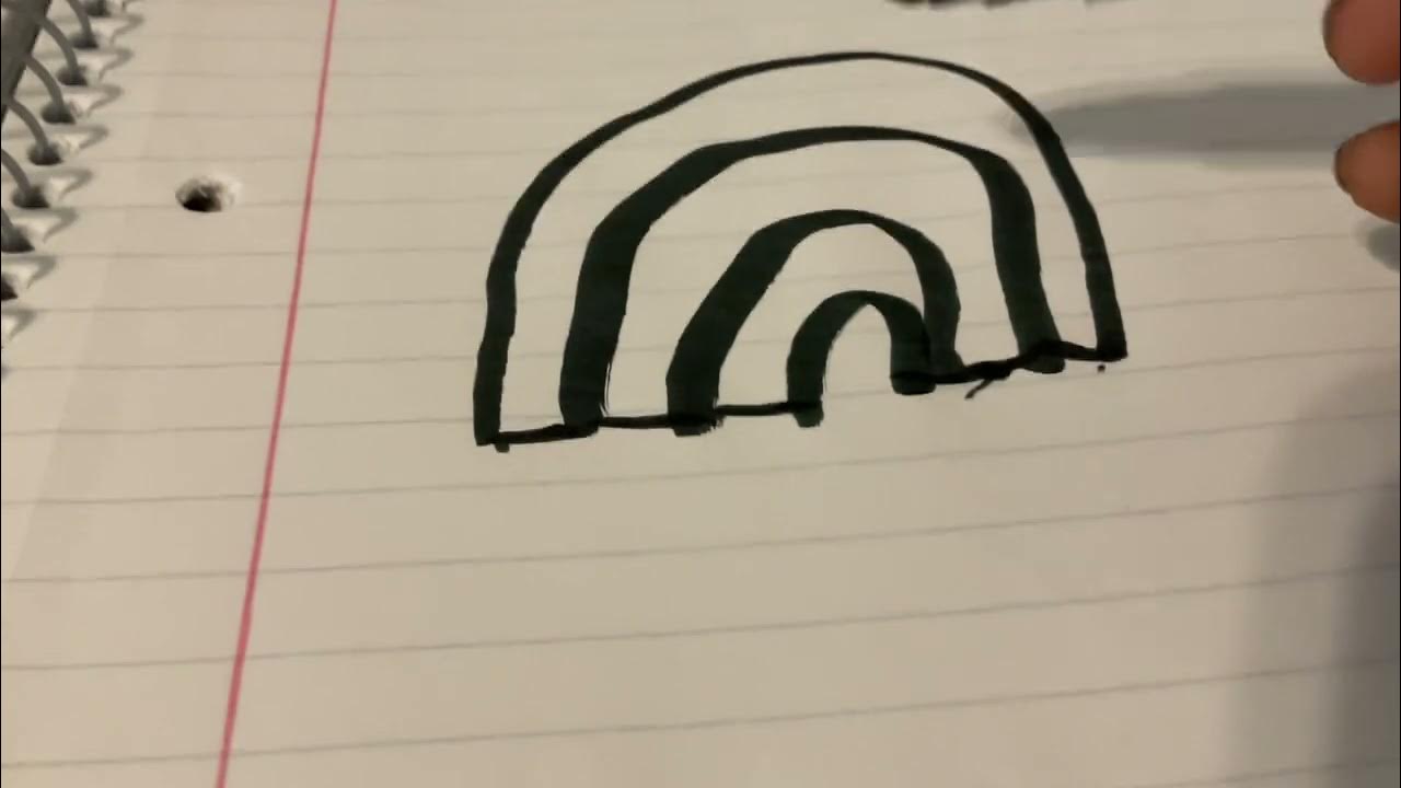How to draw a rainbow - YouTube