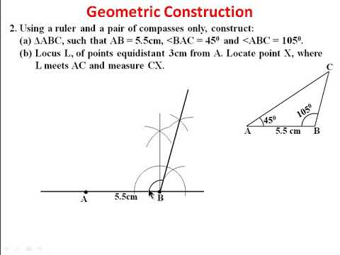 Geometric Construction: Triangles, parallelogram and Loci - YouTube