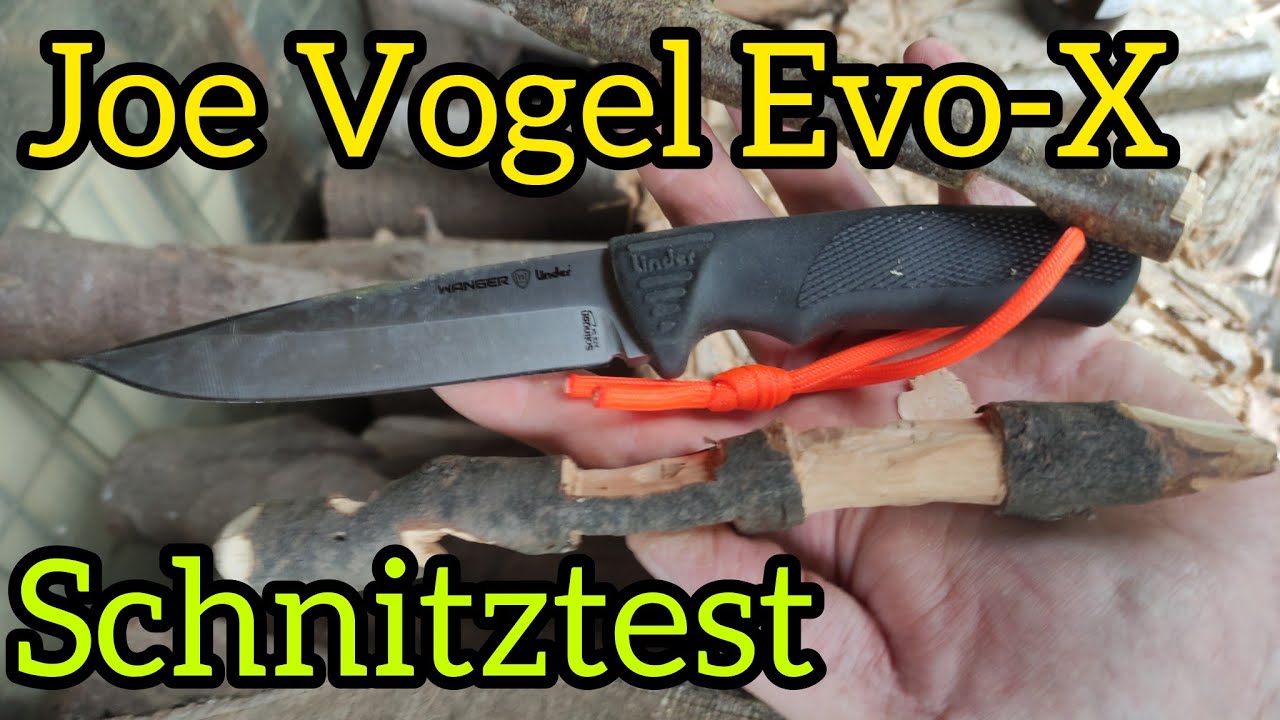 Joe Vogel Evo-X, Linder Super Edge 7, Schnitztest - wie gut schnitzt es ...