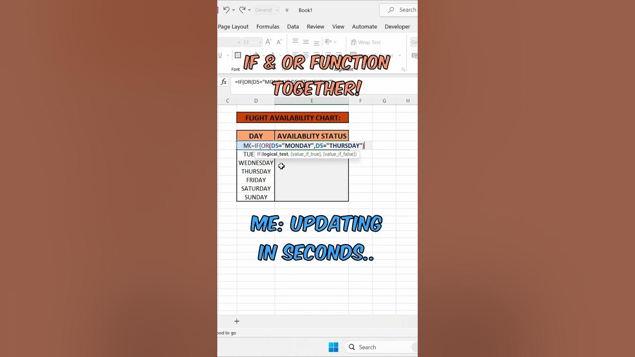 ONLY THE EXPERTS USE THIS: If & Or Function 👨‍💻 | MS-EXCEL | 10 Second ...
