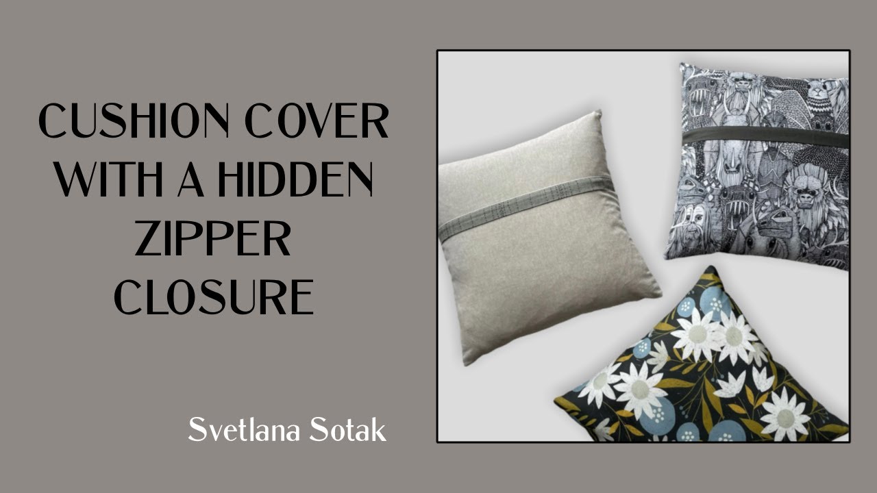 Detailed Step By Step Instructions On How To Sew A CUSHION COVER WITH A