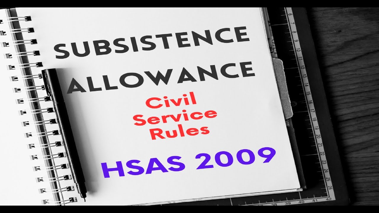 PY - HSAS 2009 - Subsistence Allowance | - YouTube