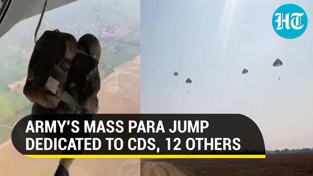 Indian Army marks 50 years of Tangail drop with mass para jump ...