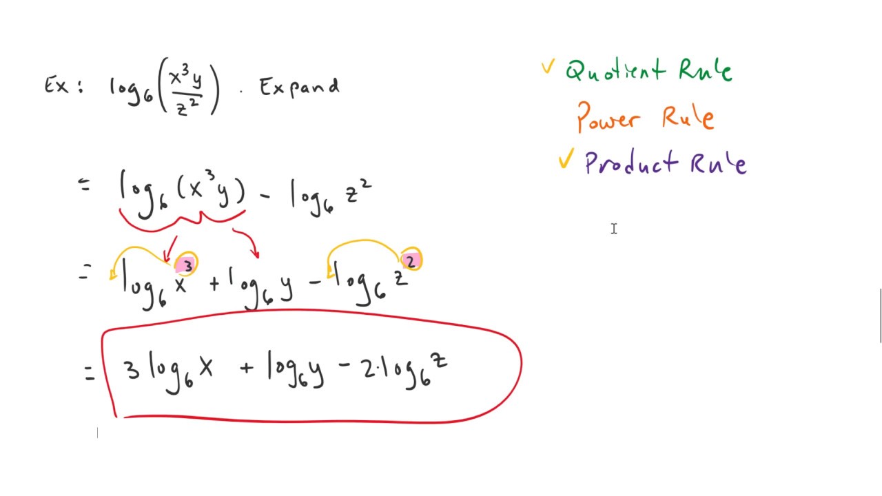 Algebra Expanding Logarithms With 3 Easy Rules YouTube algebra-expanding-logarithms-with-3-easy-rules-youtube