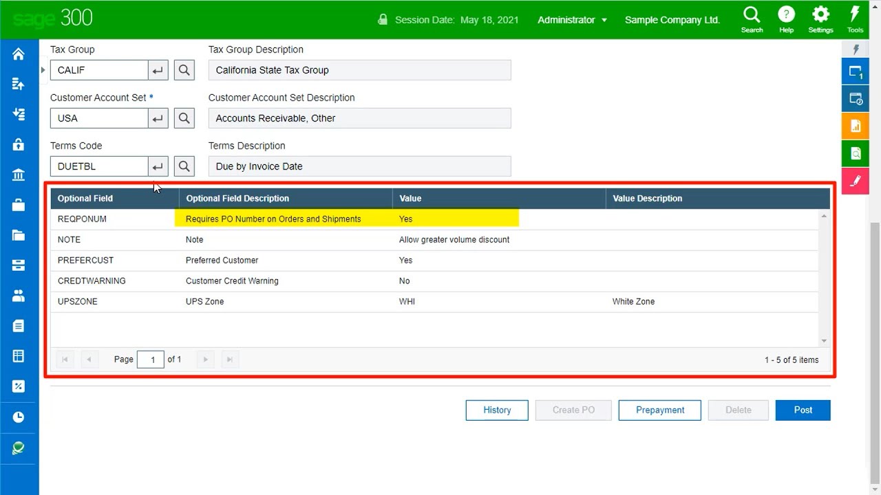 Extended Order Entry for Sage 300 Web Screens - YouTube