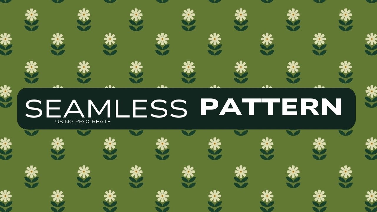 how i make seamless pattern using Procreate ( easy tutorial ) - YouTube