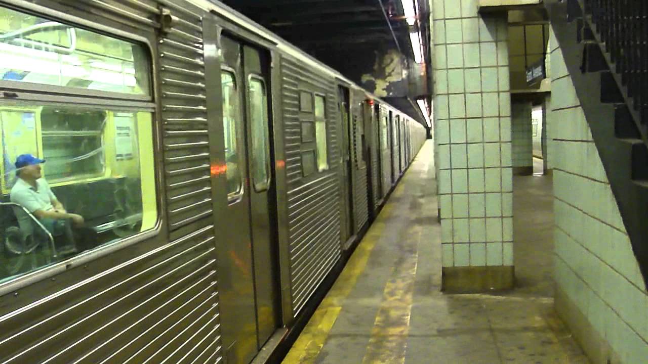 IND Fulton St Line: R32 A Train at Grant Ave (Manhattan Bound) - YouTube
