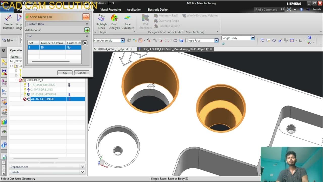 #nxcam #nxmoldprogram Nx cam mold programming | Nx cam program | Nx ...