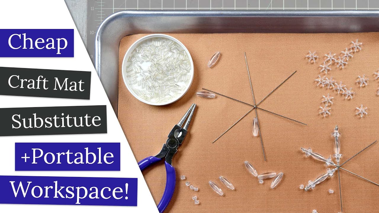 Cheap Craft Mat Hack + Portable Workspace! - YouTube