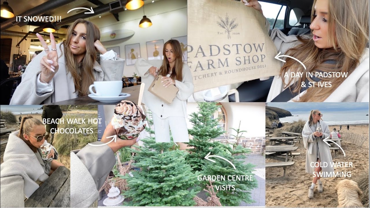 WEEKLY VLOGMAS | snow day, cold water swimming, Christmas garden ...