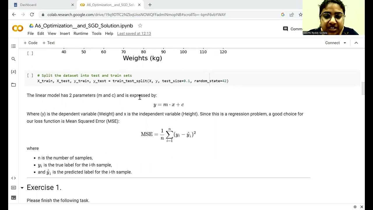 Optimization and Stochastic Gradient Descent - YouTube