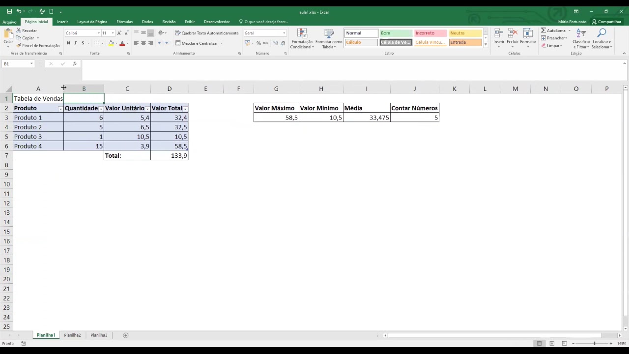 Como Mesclar e Centralizar Células no Excel - YouTube